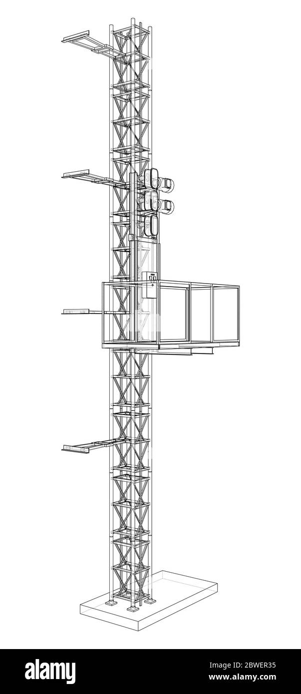 Mast lifts outline. Vector Stock Vector Image & Art - Alamy
