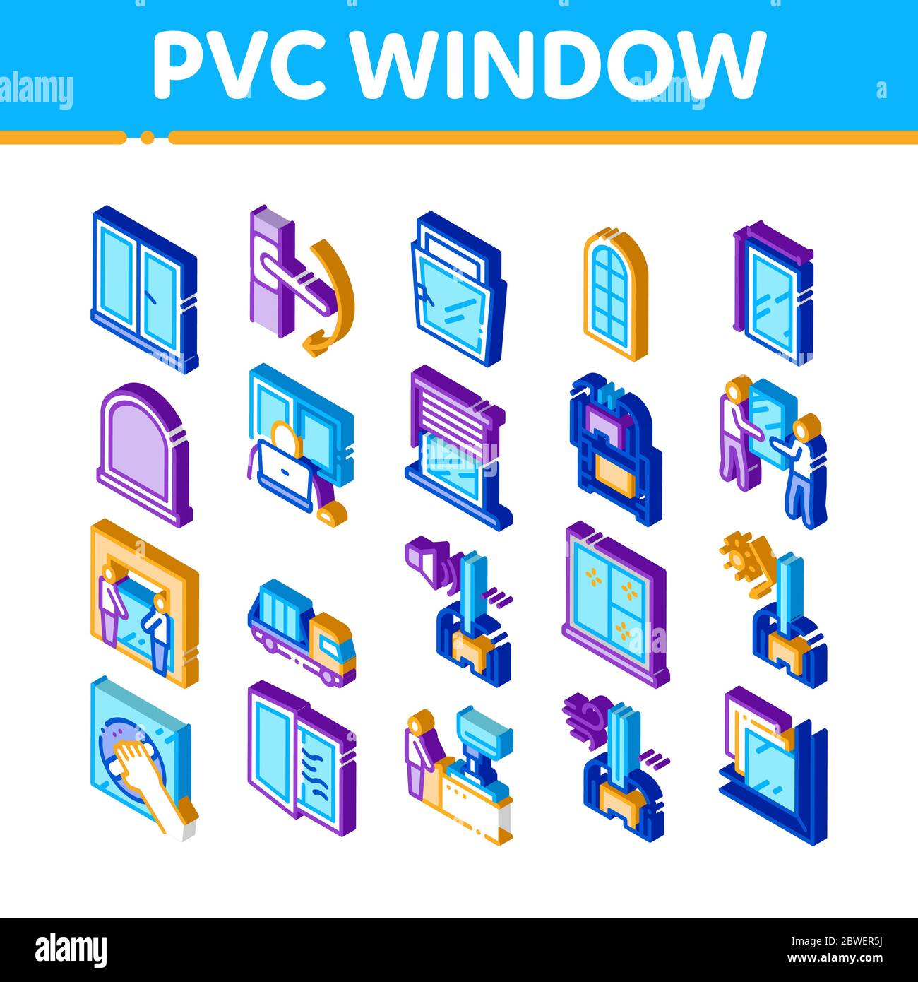 Plastic window frames pvc profile hi-res stock photography and images ...