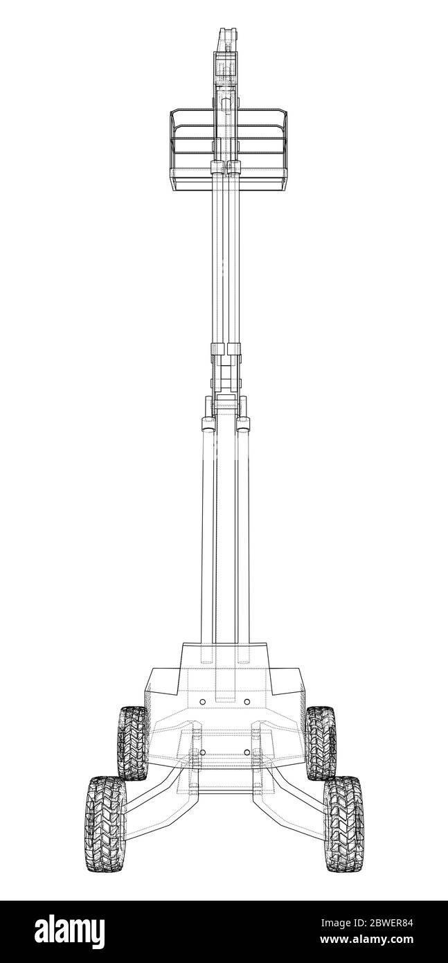 Aerial platform concept outline. Vector Stock Vector Image & Art - Alamy