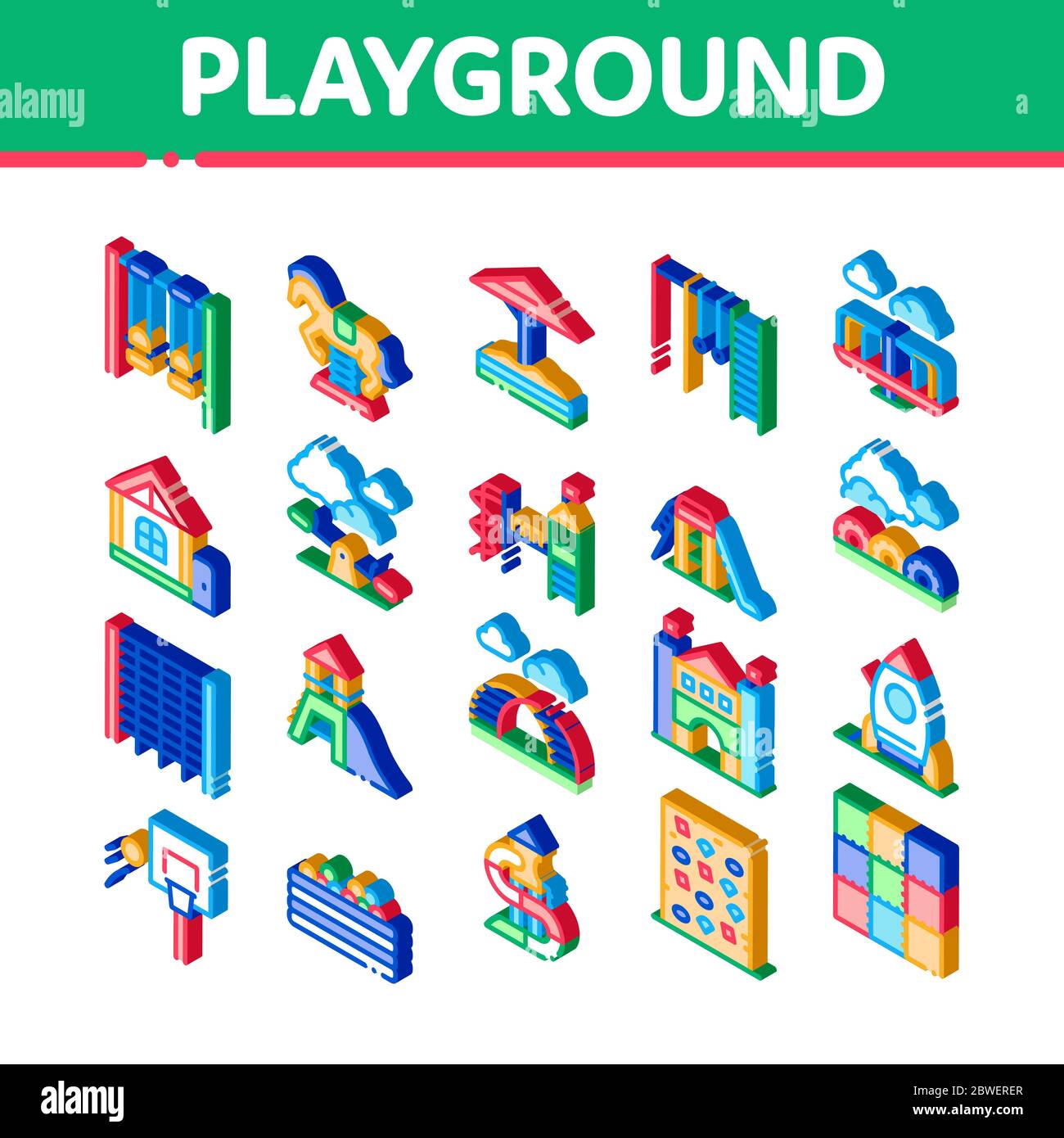 Playground Children Isometric Icons Set Vector Stock Vector Image & Art ... Playground Children Isometric Icons Set Vector Stock Vector Image & Art ...