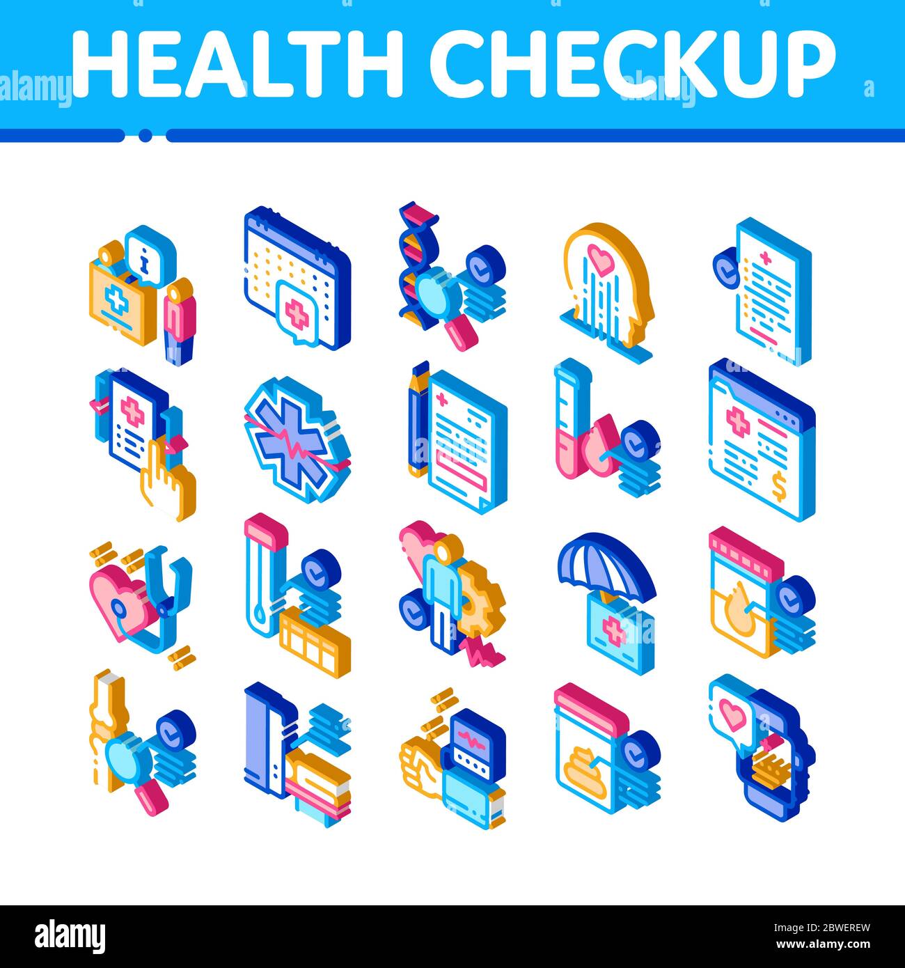 Annual physical checkup Stock Vector Images - Alamy