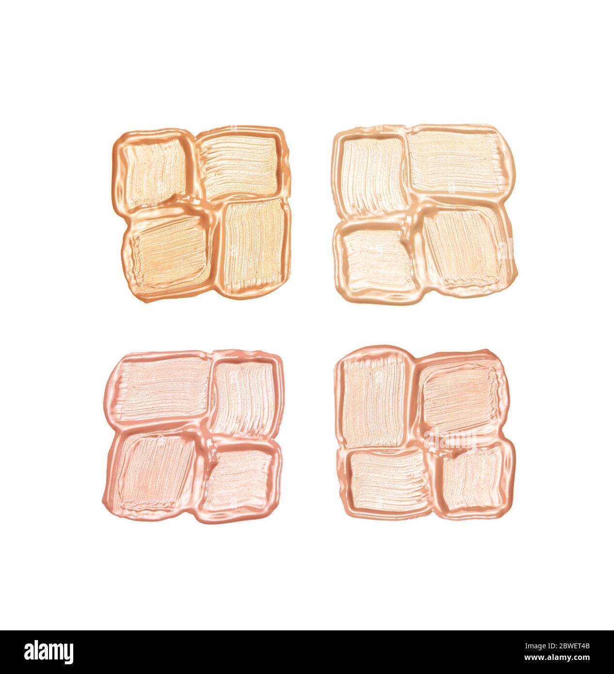 Set different liquid foundation hi-res stock photography and images - Alamy