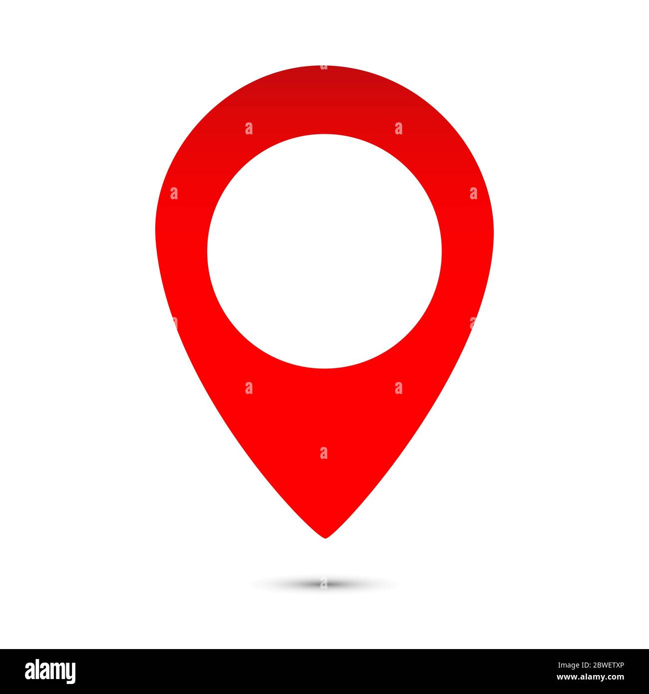 3d map pointer pin isolated on white background Stock Photo - Alamy