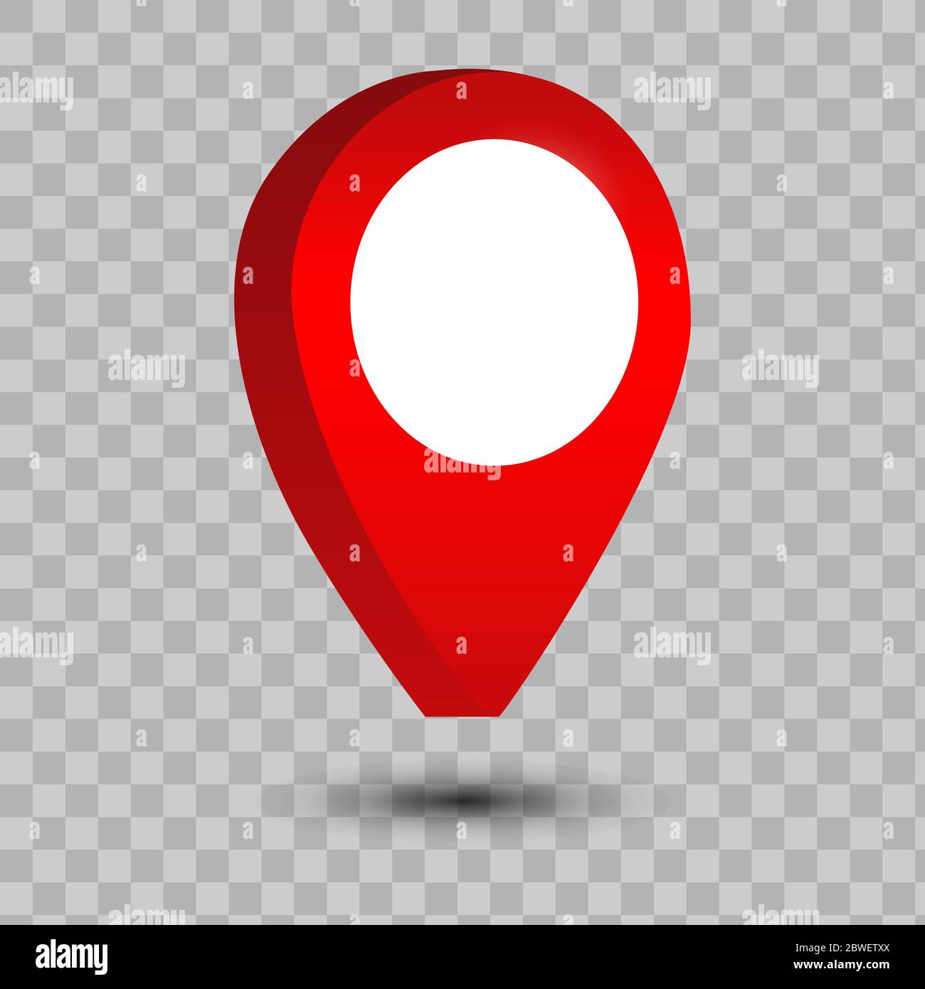 3d map pointer pin isolated on white background Stock Photo - Alamy