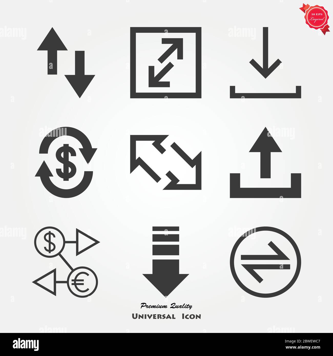 Transfer vector icon. Money symbol isolated on background Stock Vector ...