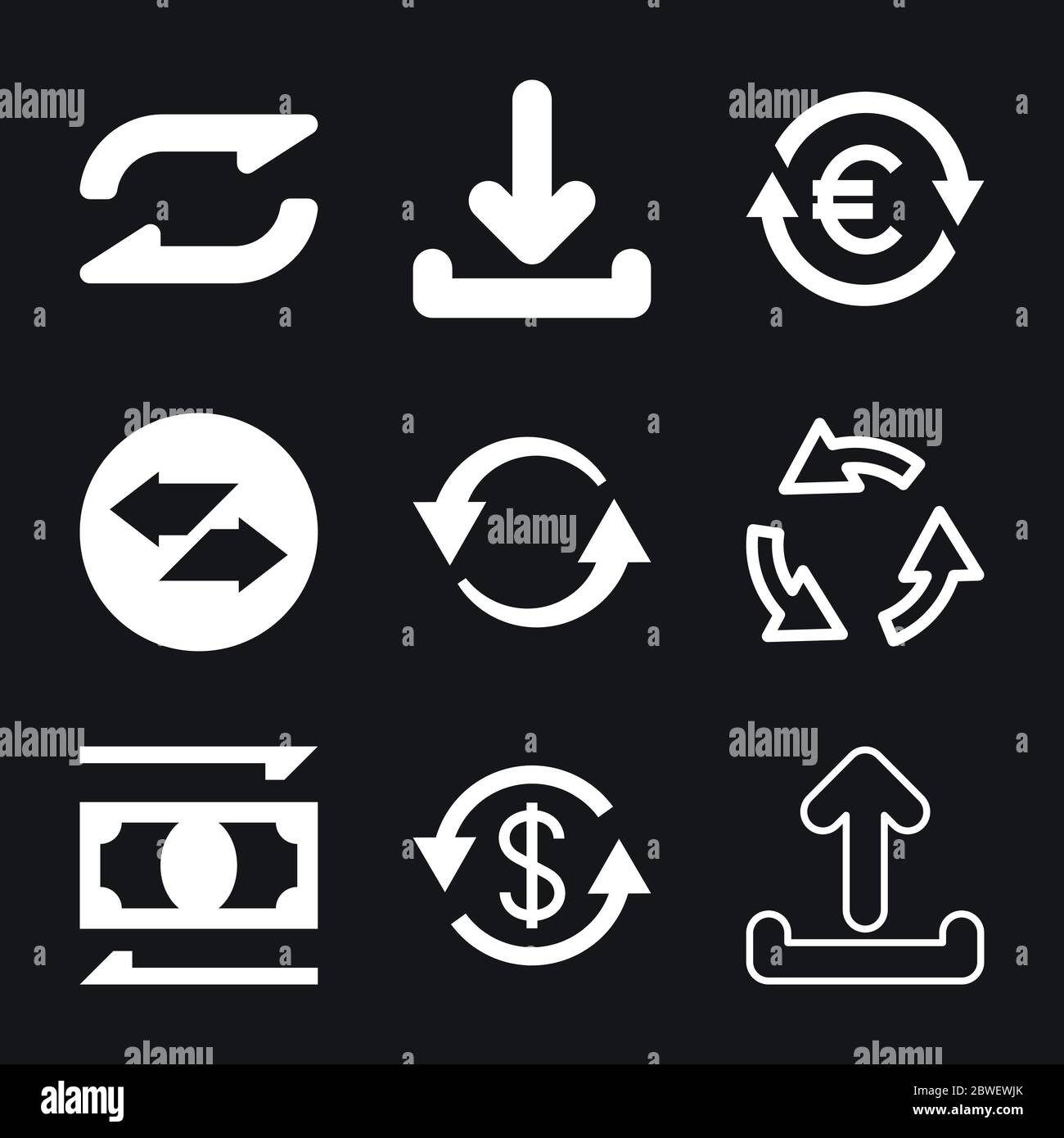 Transfer vector icon. Money symbol isolated on background Stock Vector ...