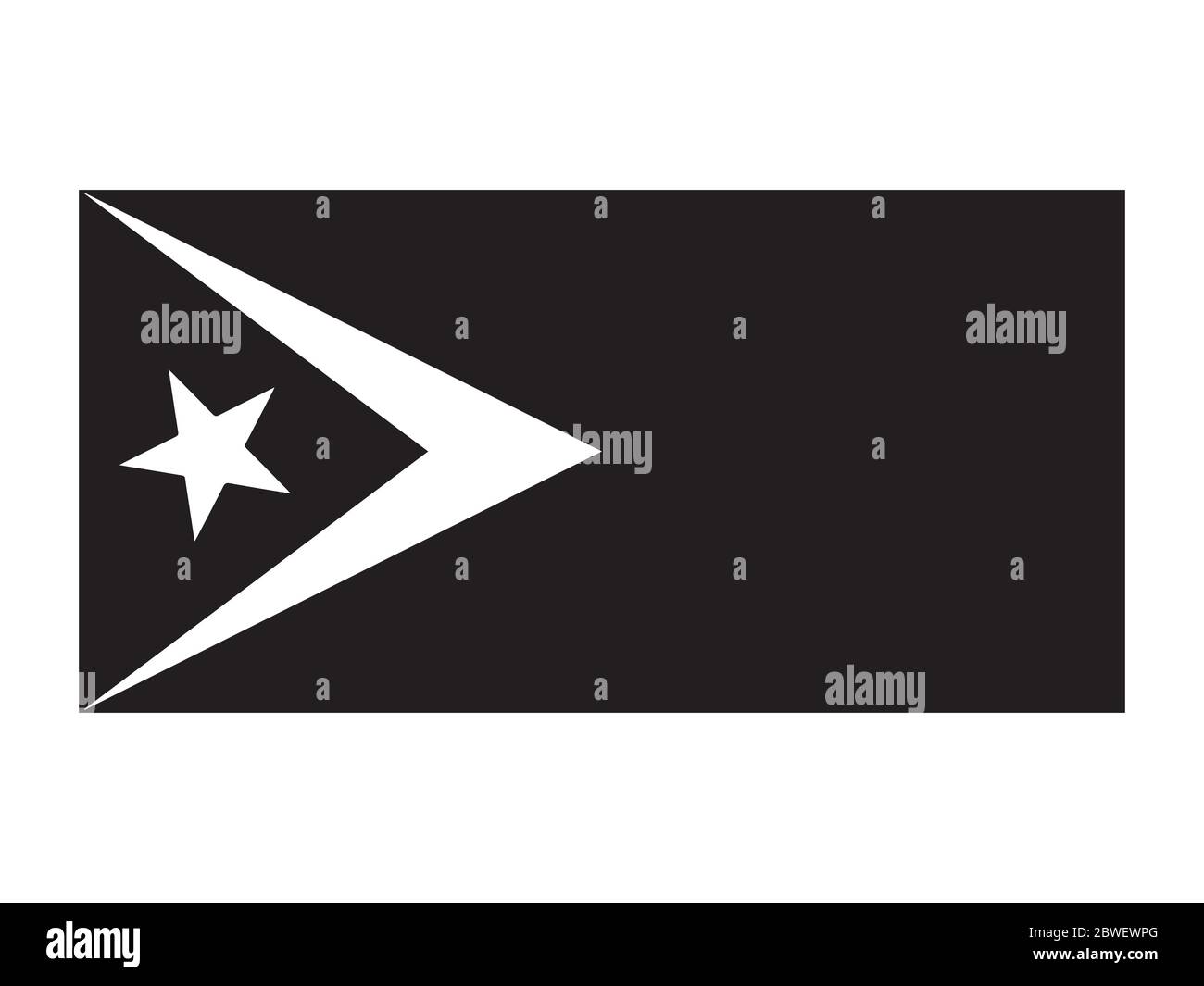 Flag of timor leste Black and White Stock Photos & Images - Alamy