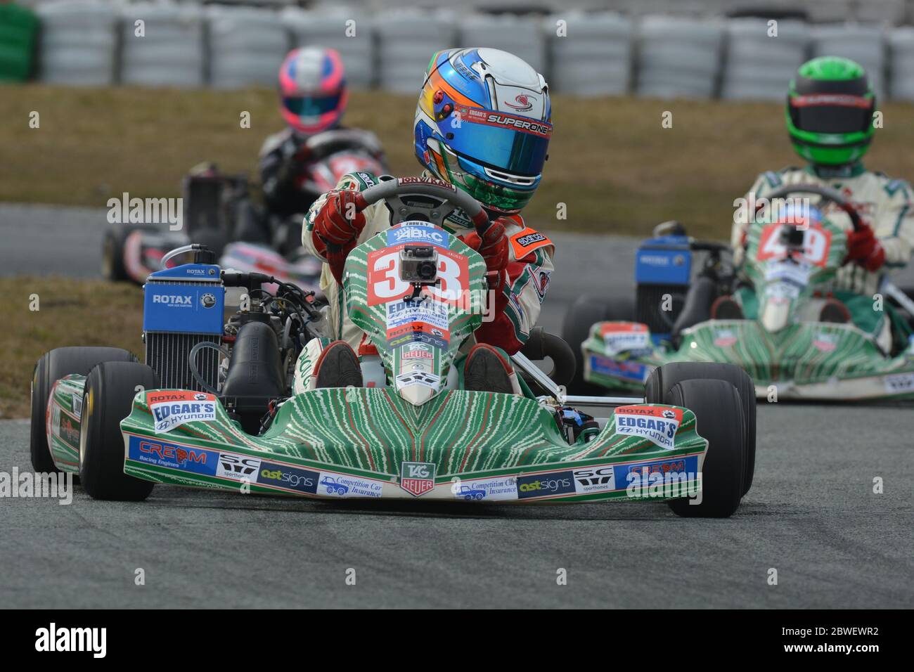 Chinese racing driver Guanyu Zhou during his Karting career Stock Photo ...