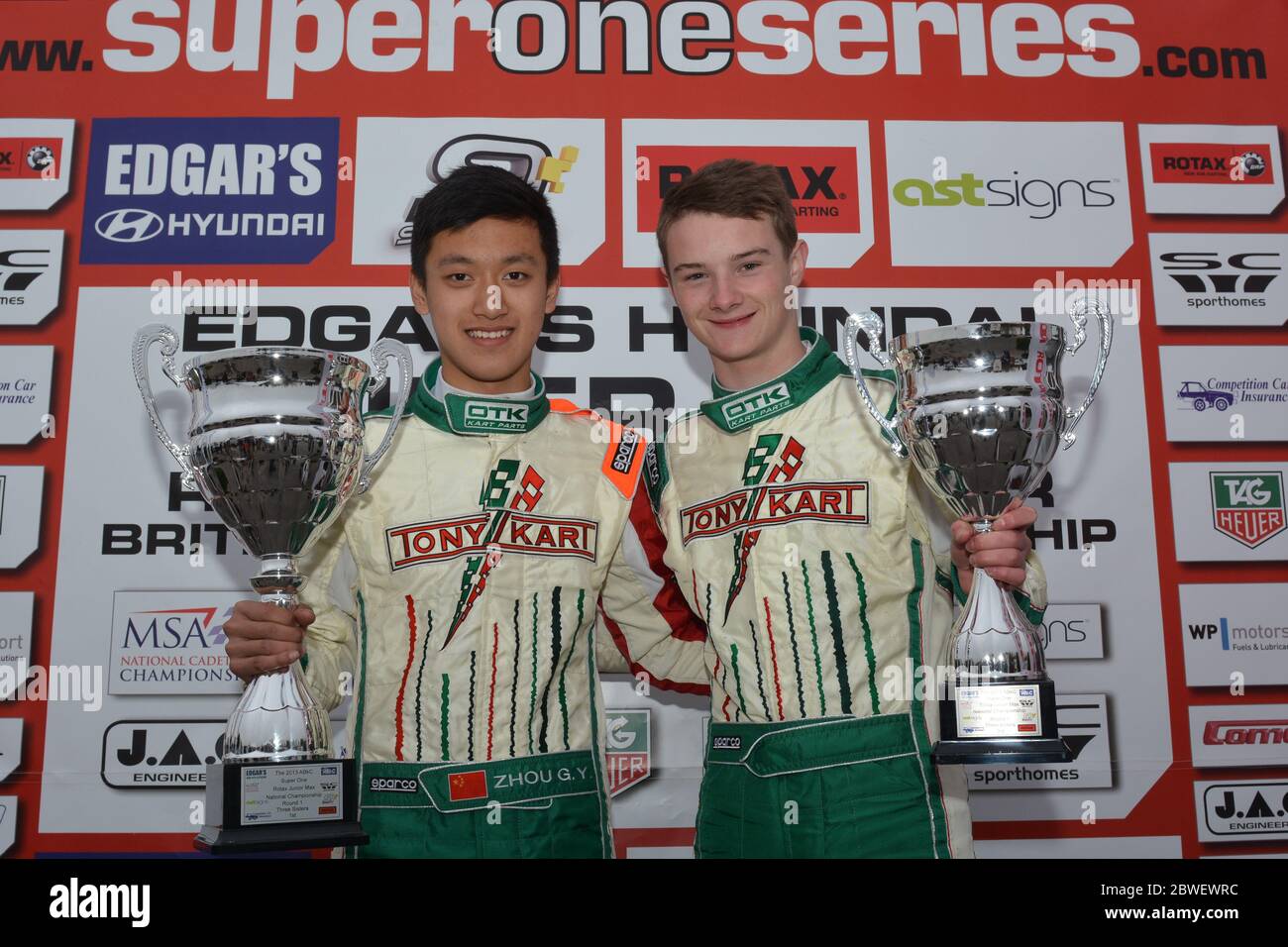 Chinese racing driver Guanyu Zhou during his Karting career Stock Photo ...