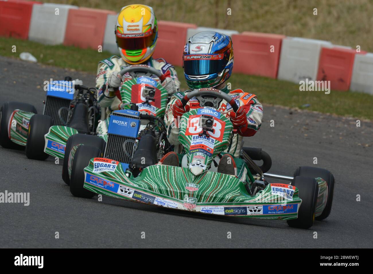 Chinese racing driver Guanyu Zhou during his Karting career Stock Photo ...