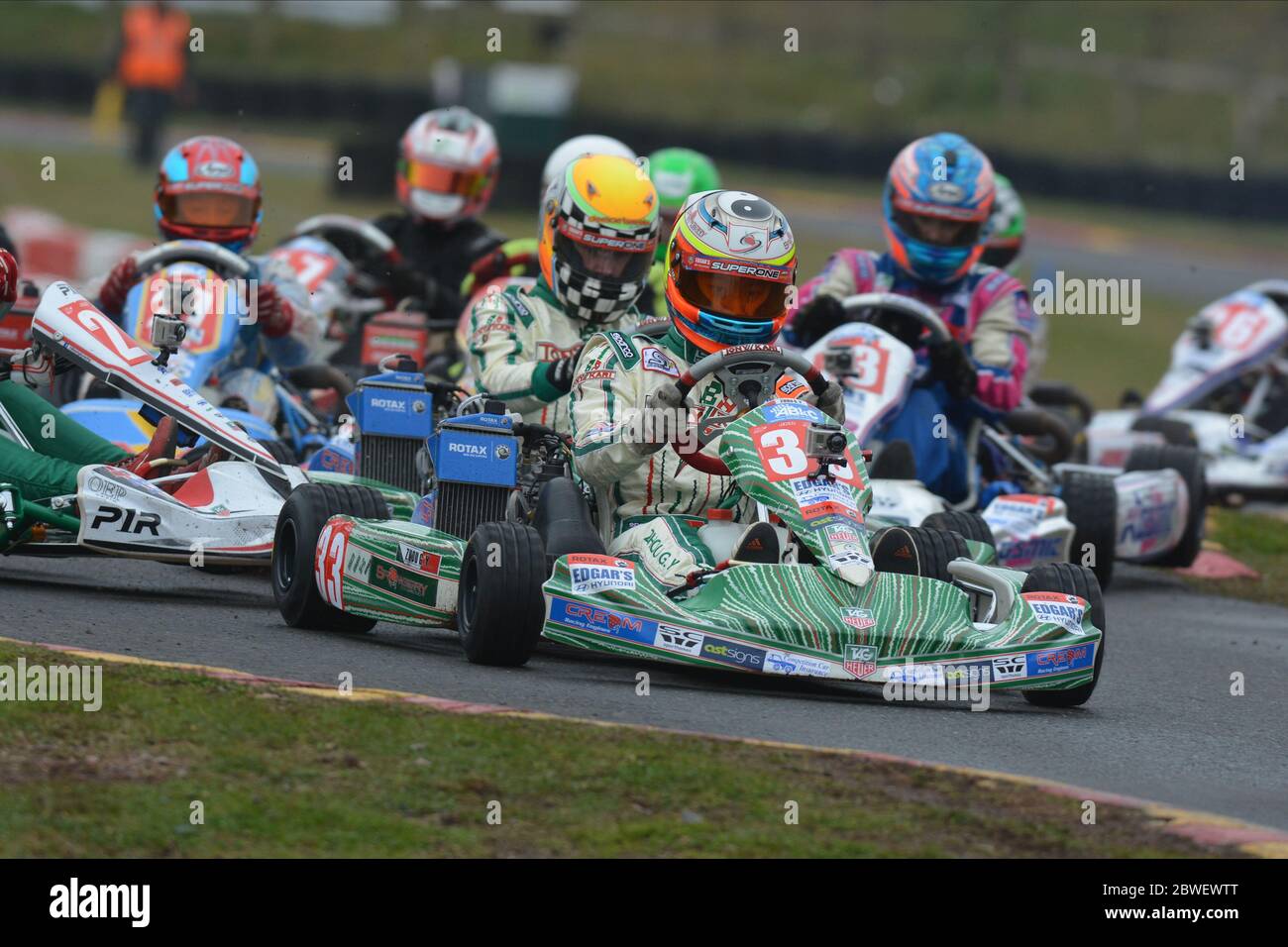 Chinese racing driver Guanyu Zhou during his Karting career Stock Photo ...