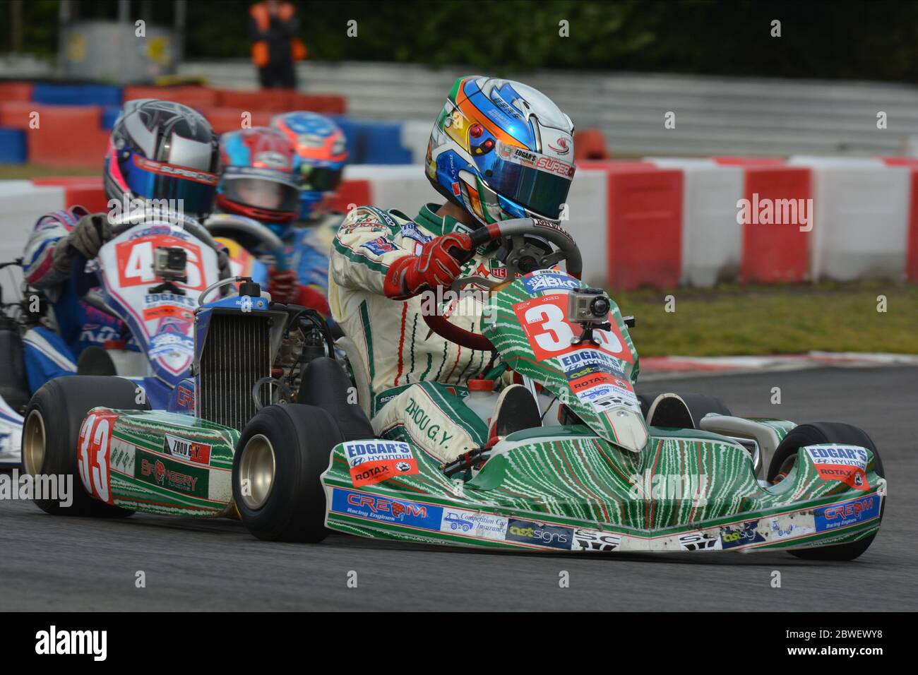 Chinese racing driver Guanyu Zhou during his Karting career Stock Photo ...