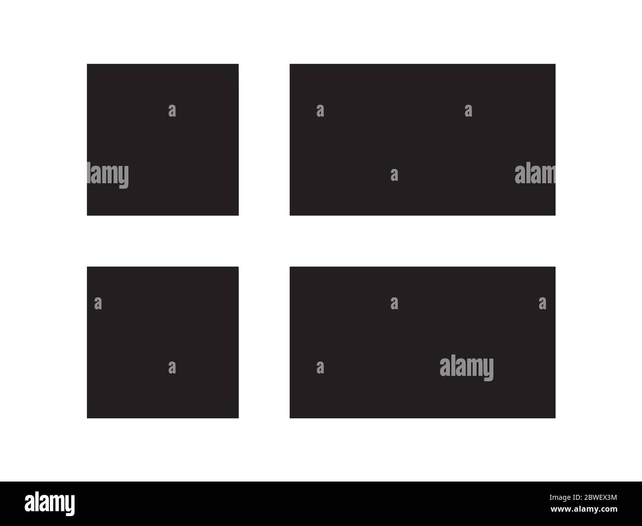 Denmark Flag Black and White. Country National Emblem Banner ...