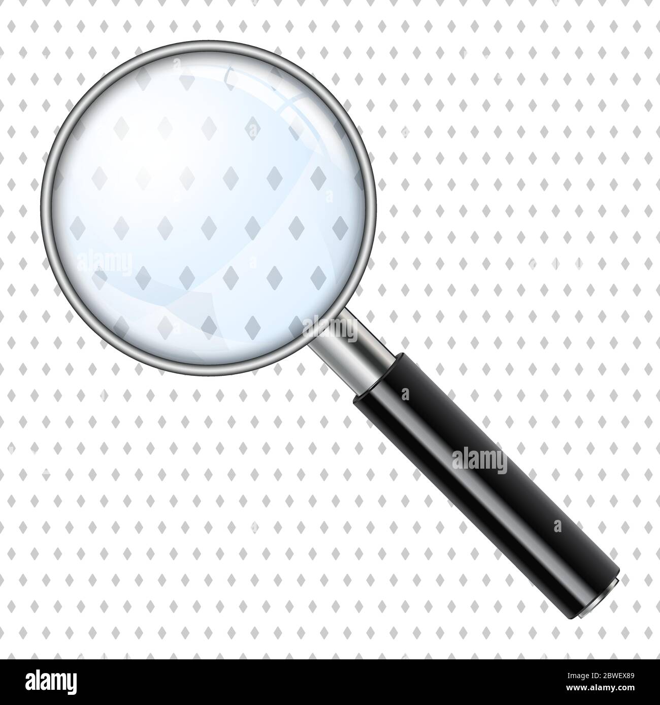 Realistic Magnifying Glass, Magnify Stock Vector Image & Art - Alamy