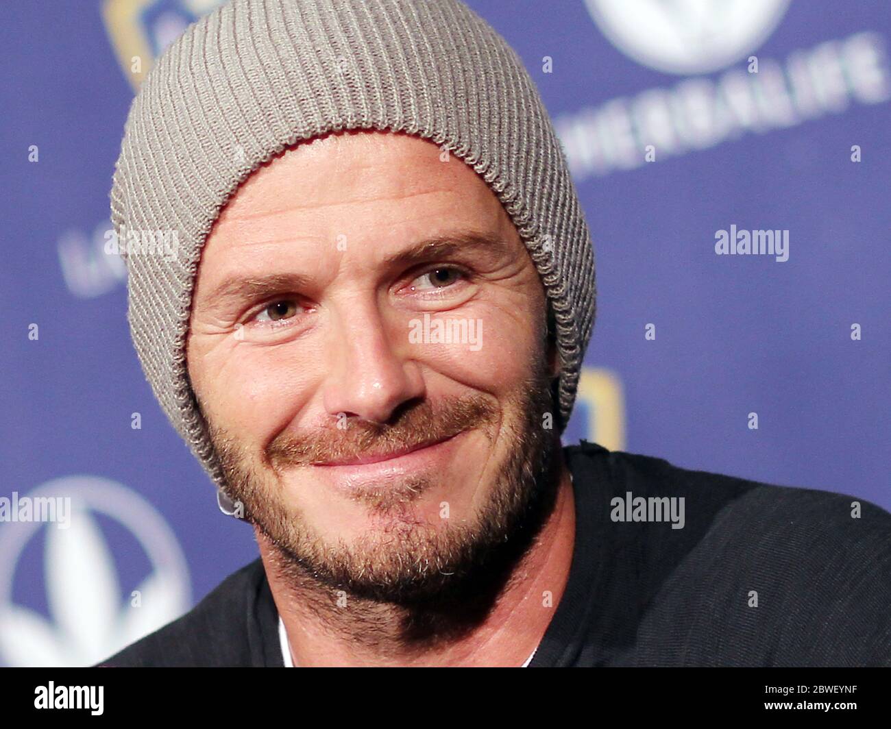 David Beckham at a LA Galaxy press call ahead of Saturdays MLS Cup ...