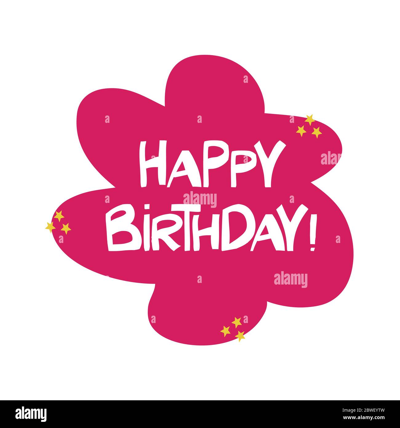 Happy birthday slogan lettering Stock Vector Images - Alamy