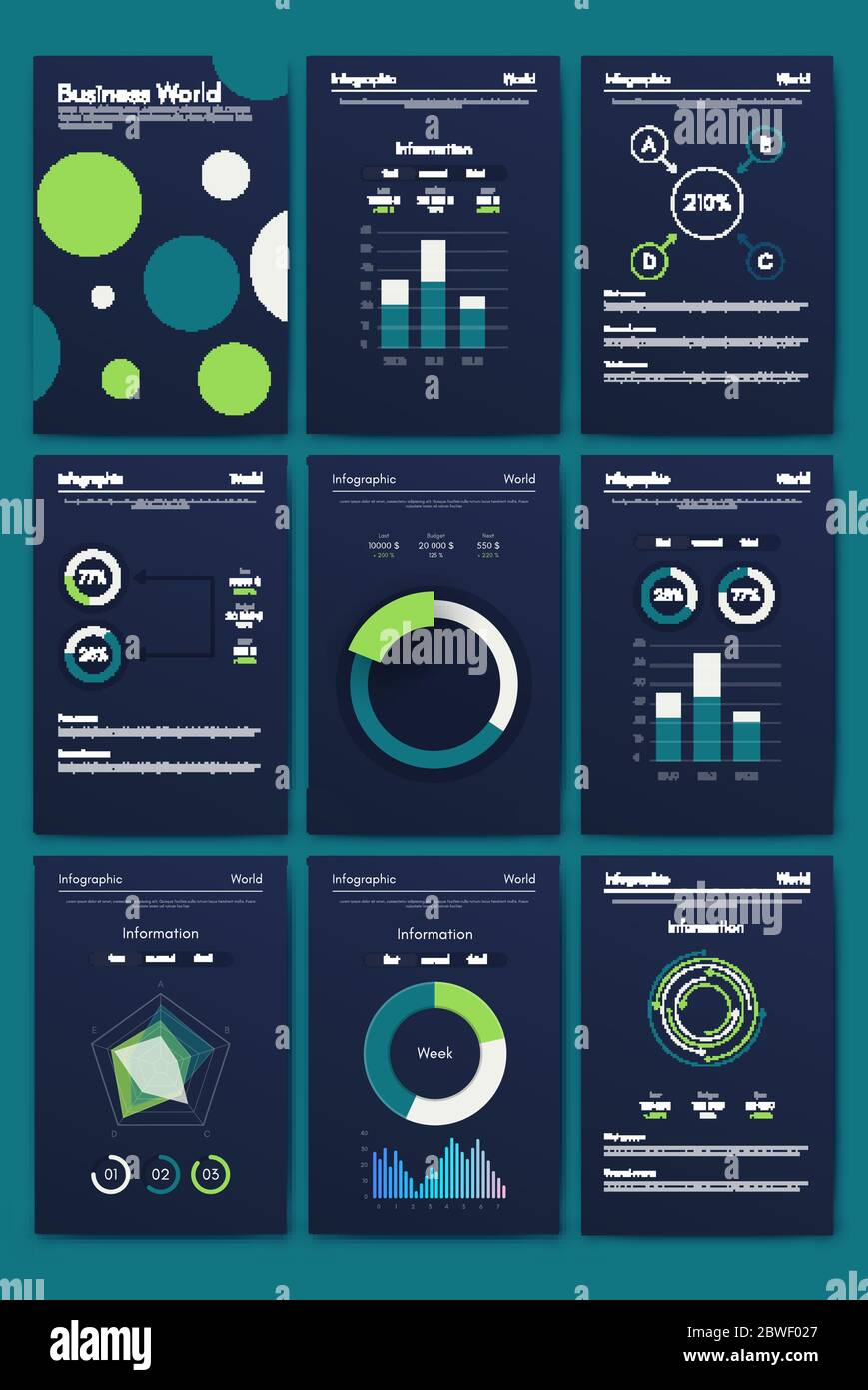 Modern infographic vector elements for business brochures. Use in ...