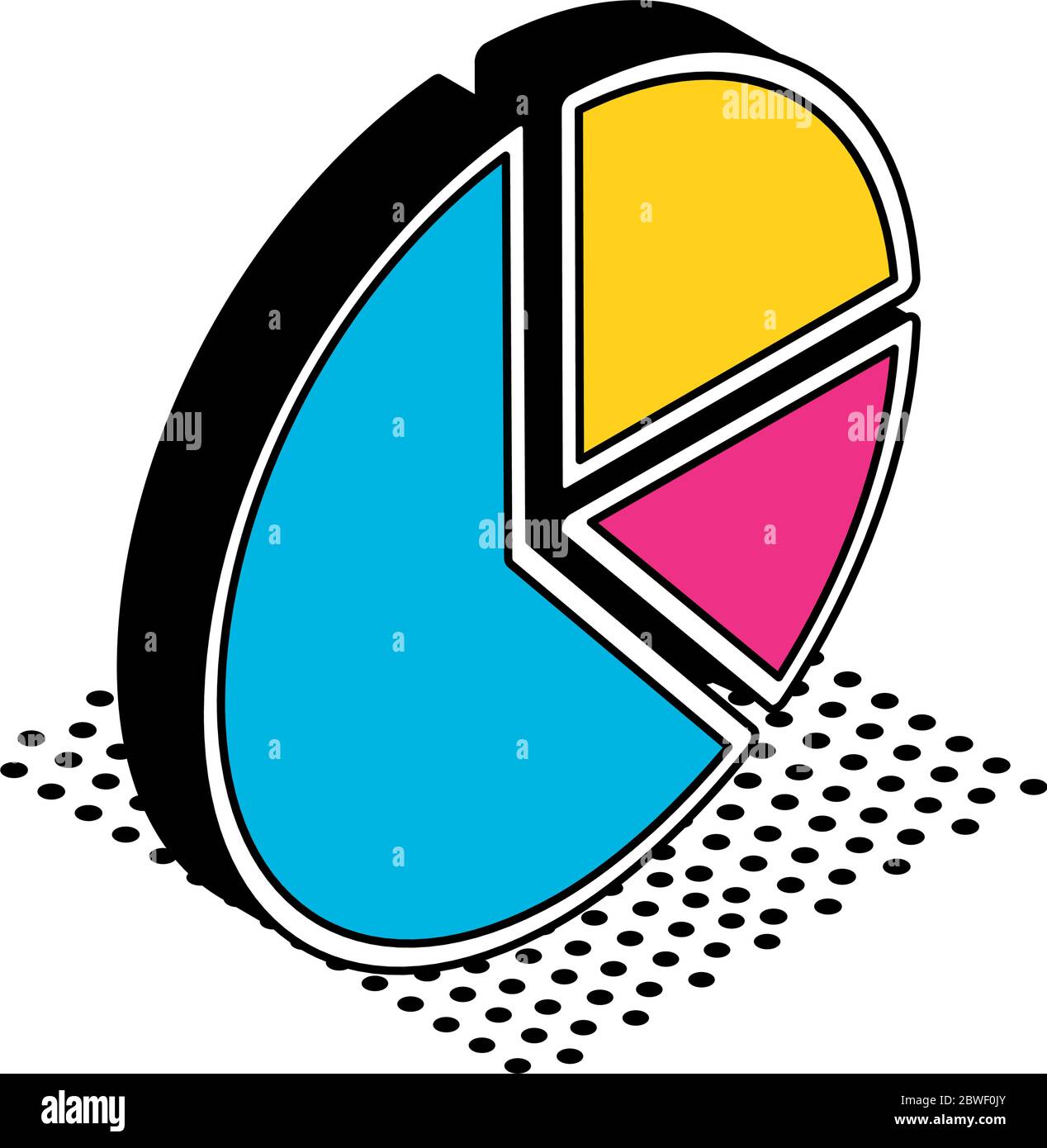 Pie chart icon commercial Cut Out Stock Images & Pictures - Alamy