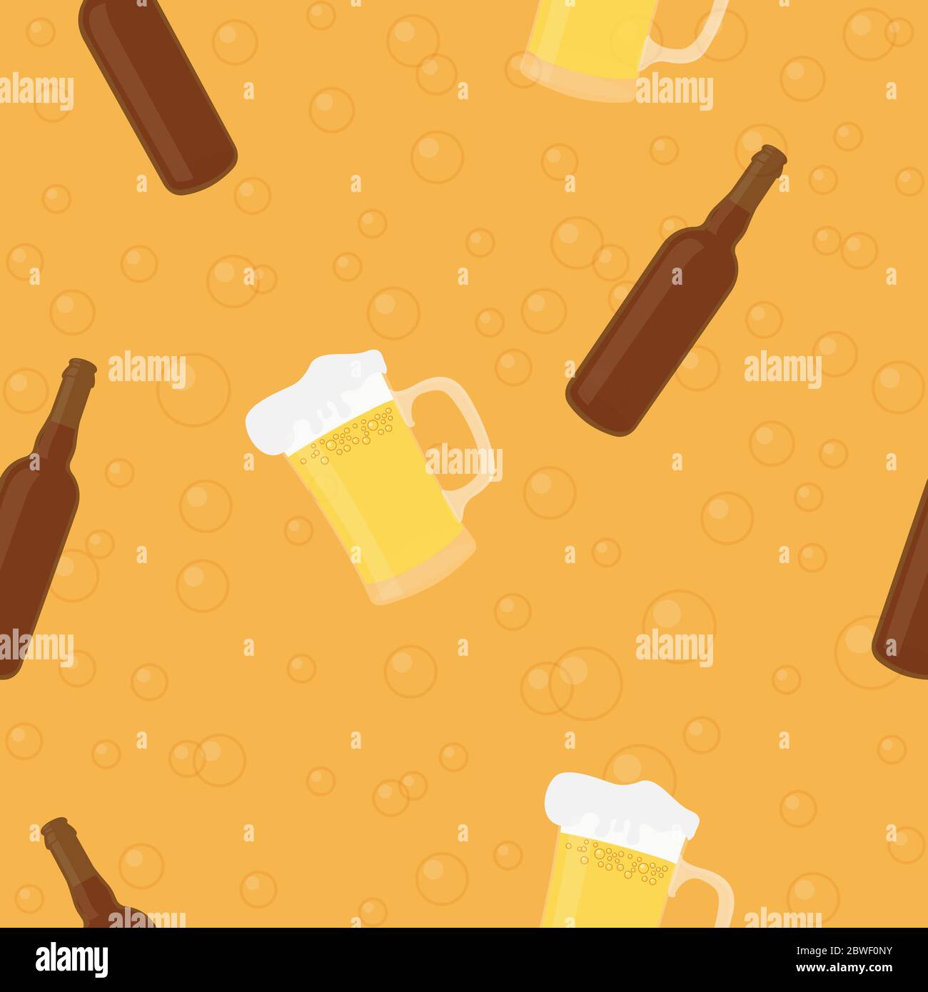 Vector Beer Seamless Pattern Background Stock Vector Image & Art - Alamy