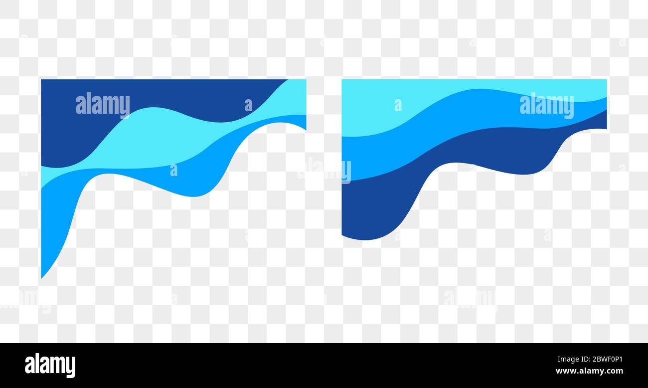 Wavy design element. Decor for brochure, banner, flyer. Fluid, color ...