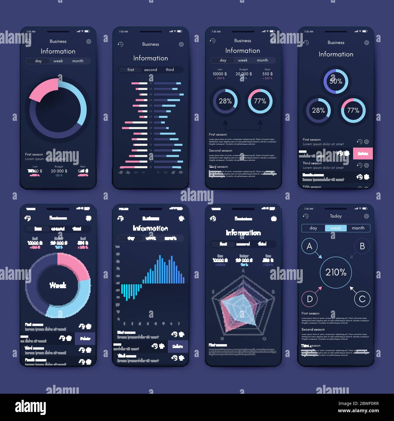 Modern infographic vector elements for business brochures. Use in ...