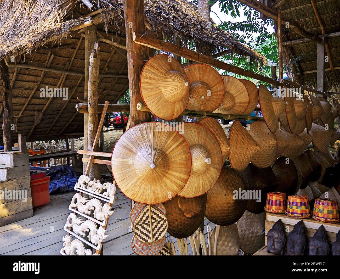 The gift shop in Laos Stock Photo - Alamy