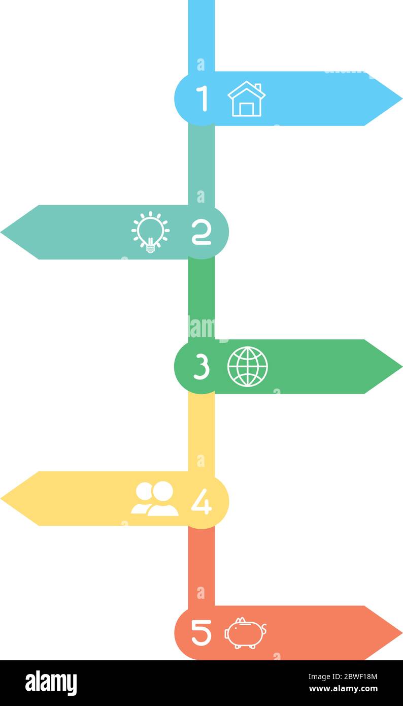 business infographic with numbers icons Stock Vector Image & Art - Alamy