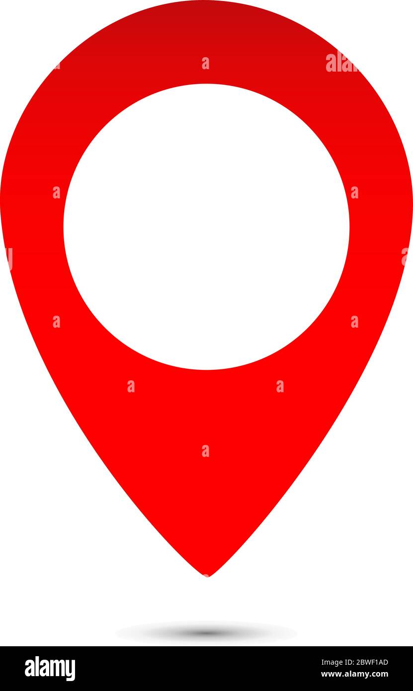 3d map pointer pin isolated on white background Stock Vector Image & Art - Alamy