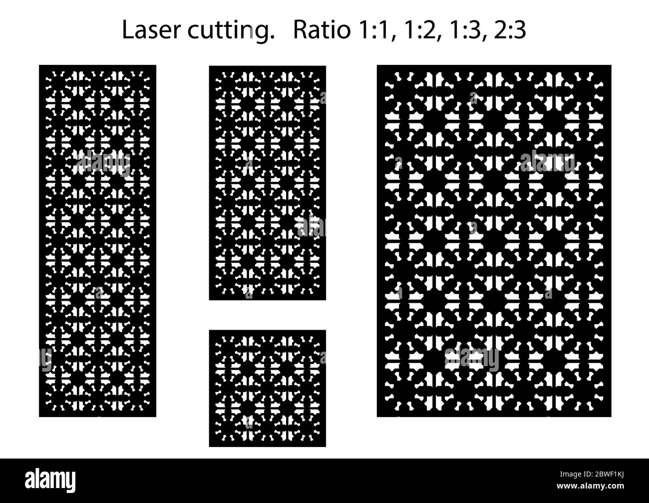 Shade screen, privacy fence template. Laser cut vector panel, screen ...