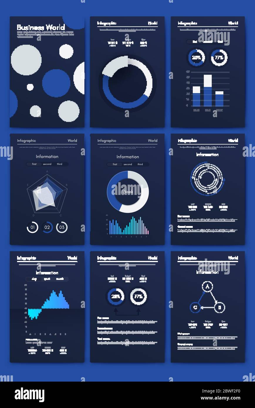 Modern infographic vector elements for business brochures. Use in ...