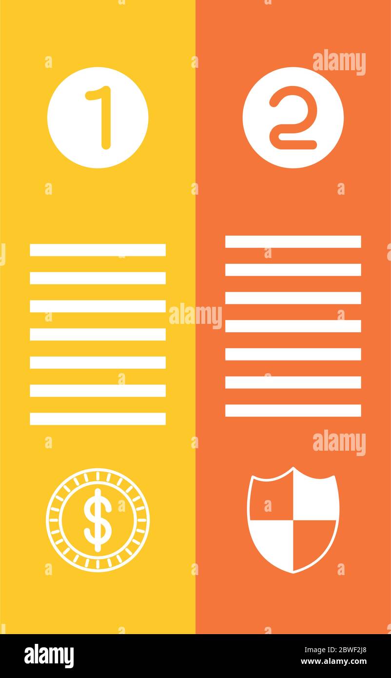 business infographic with numbers icons Stock Vector Image & Art - Alamy