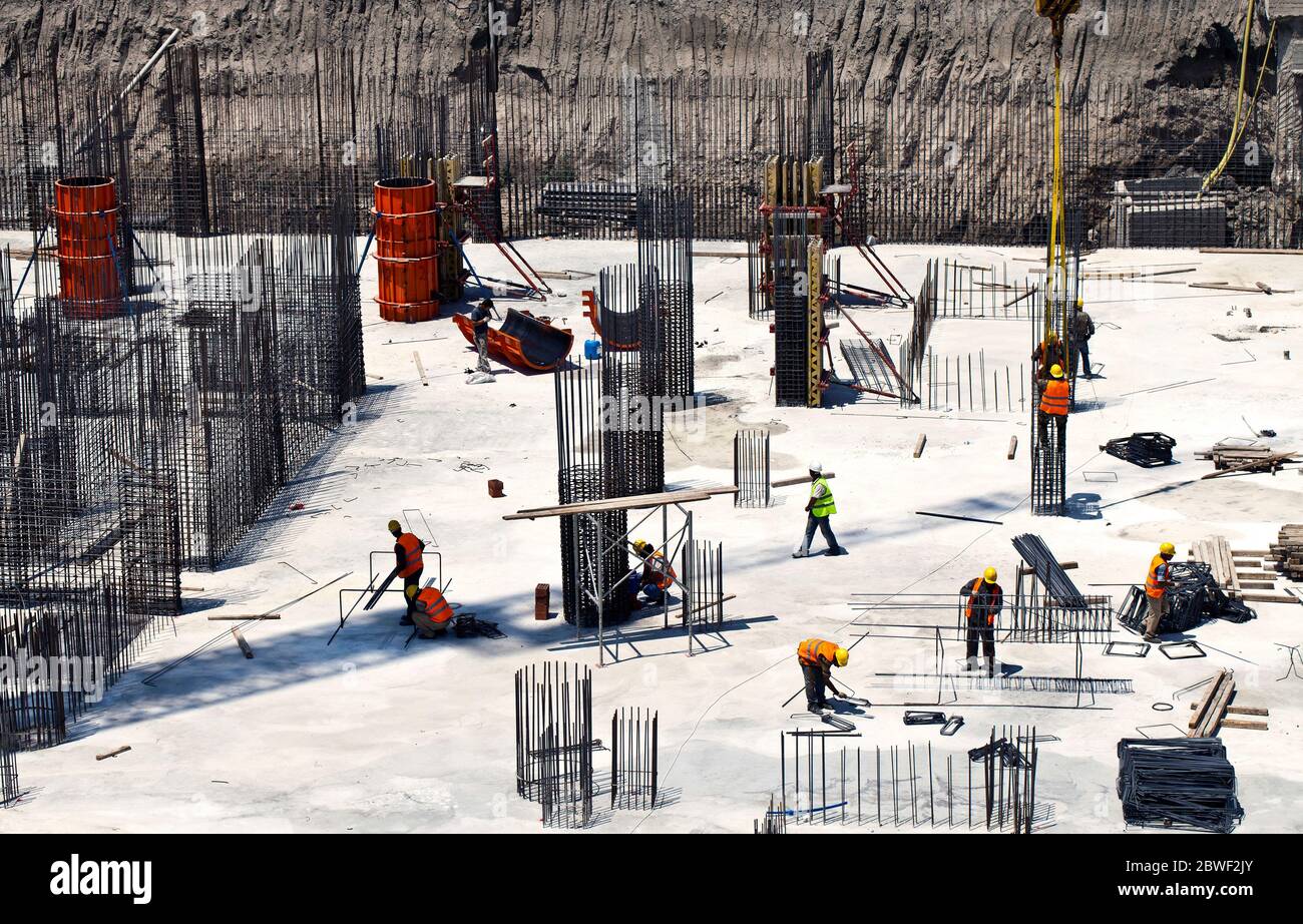 Construction Building Area Industrial Development Concept Photo Stock ...