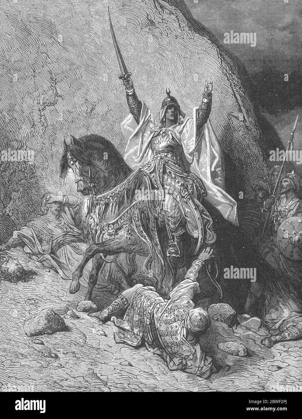 Medieval worship painting Black and White Stock Photos & Images - Alamy