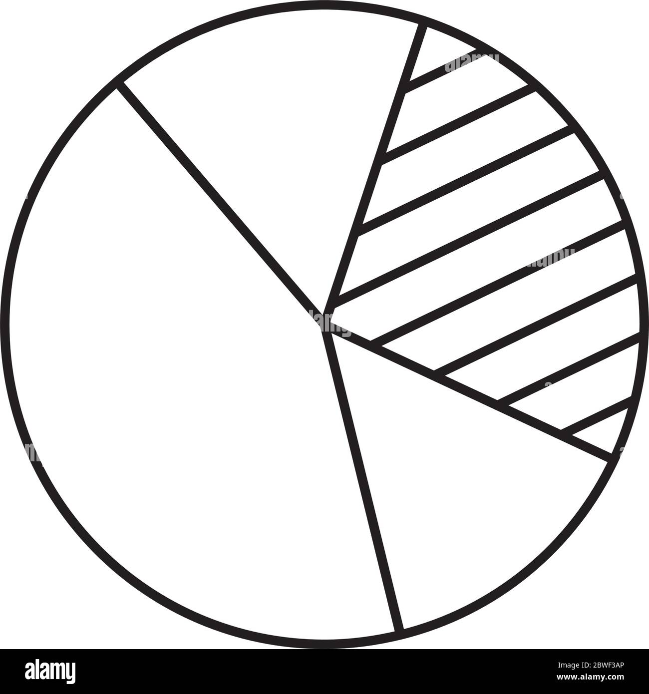 Simple pie chart Black and White Stock Photos & Images - Alamy