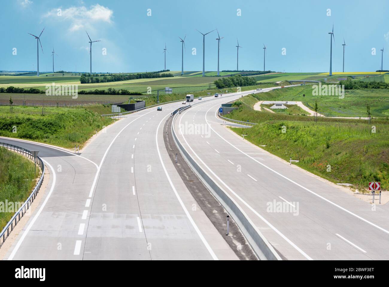 Wind generator highway hi-res stock photography and images - Alamy