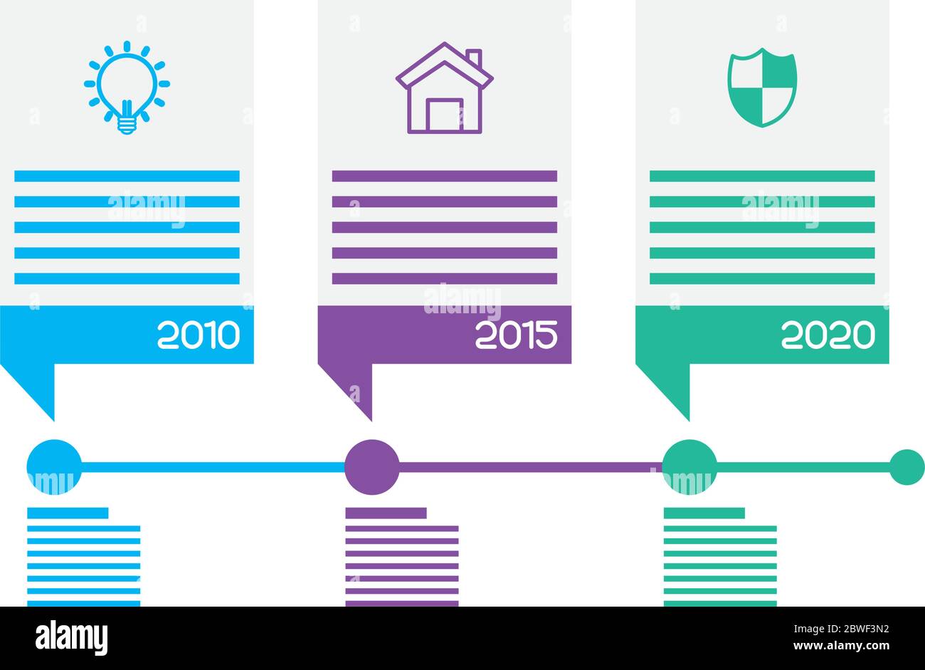business infographic with years icons Stock Vector Image & Art - Alamy