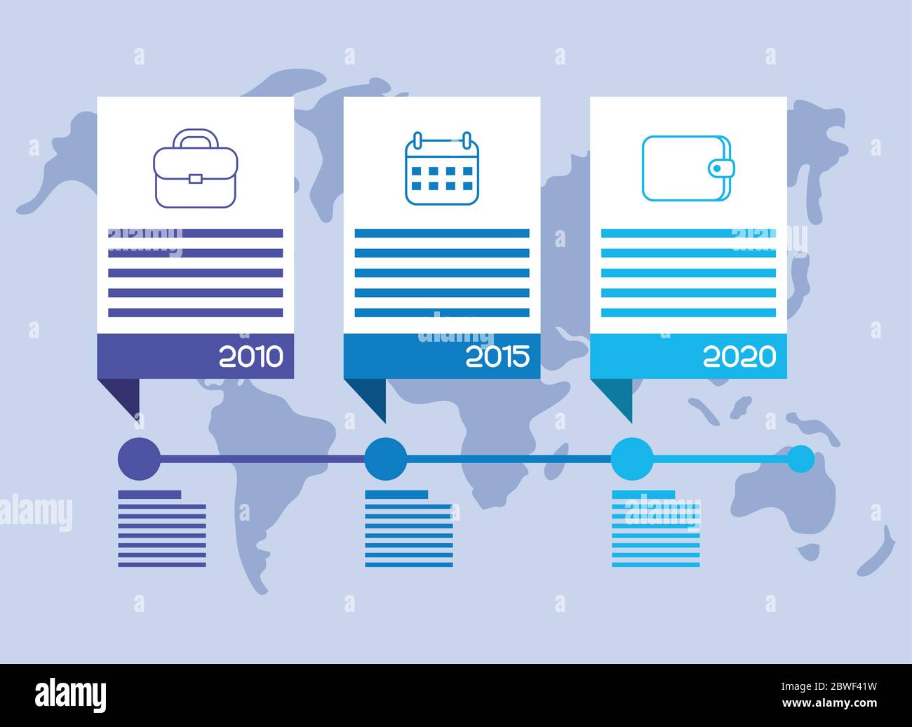 business infographic with years icons Stock Vector Image & Art - Alamy