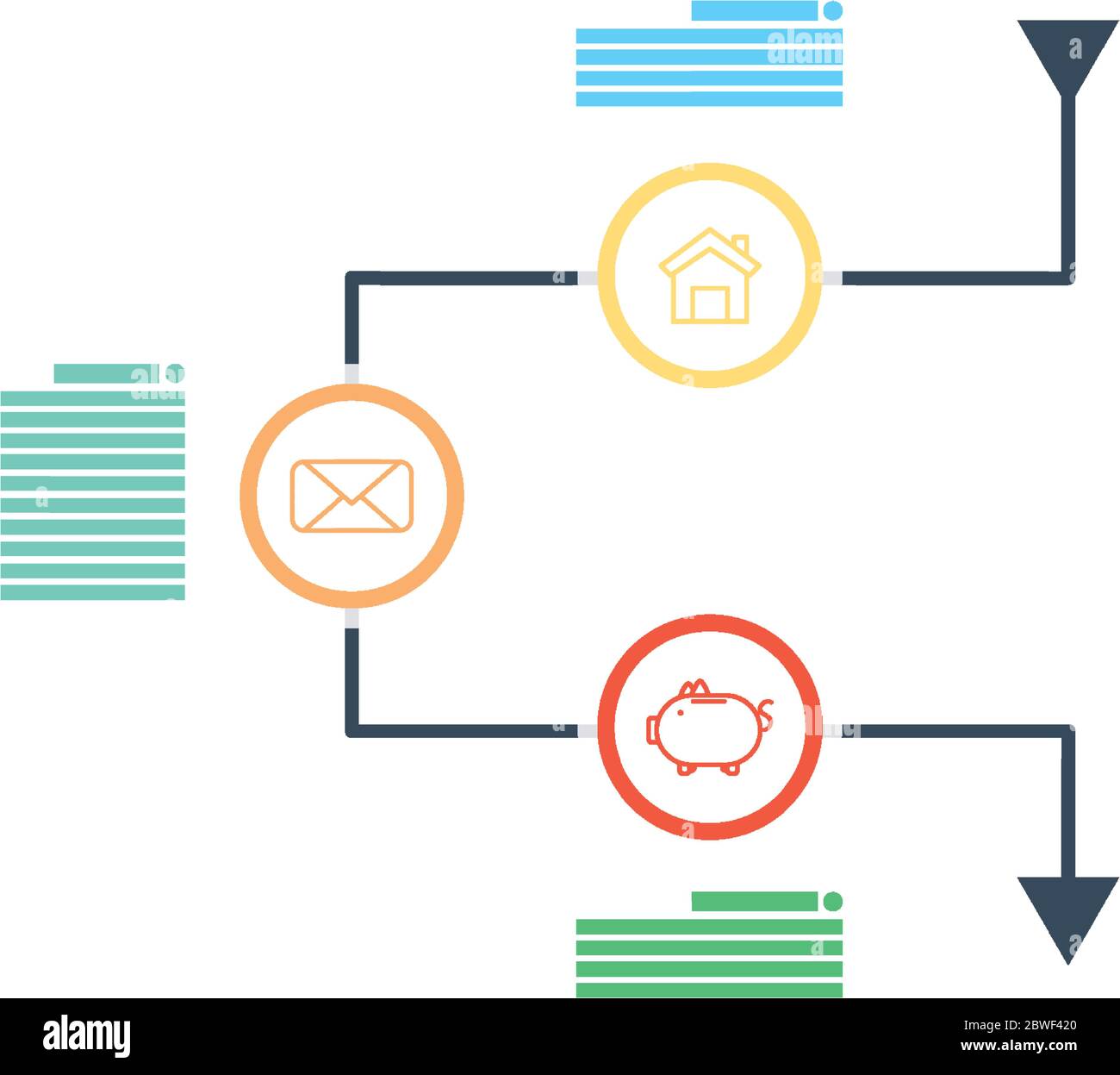 business infographic with circular icons Stock Vector Image & Art - Alamy