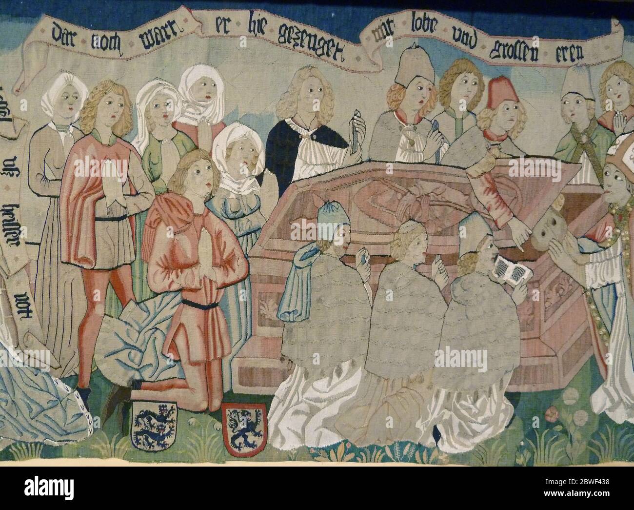 Vintage Medieval painting of a religious christian saint Stock Photo ...