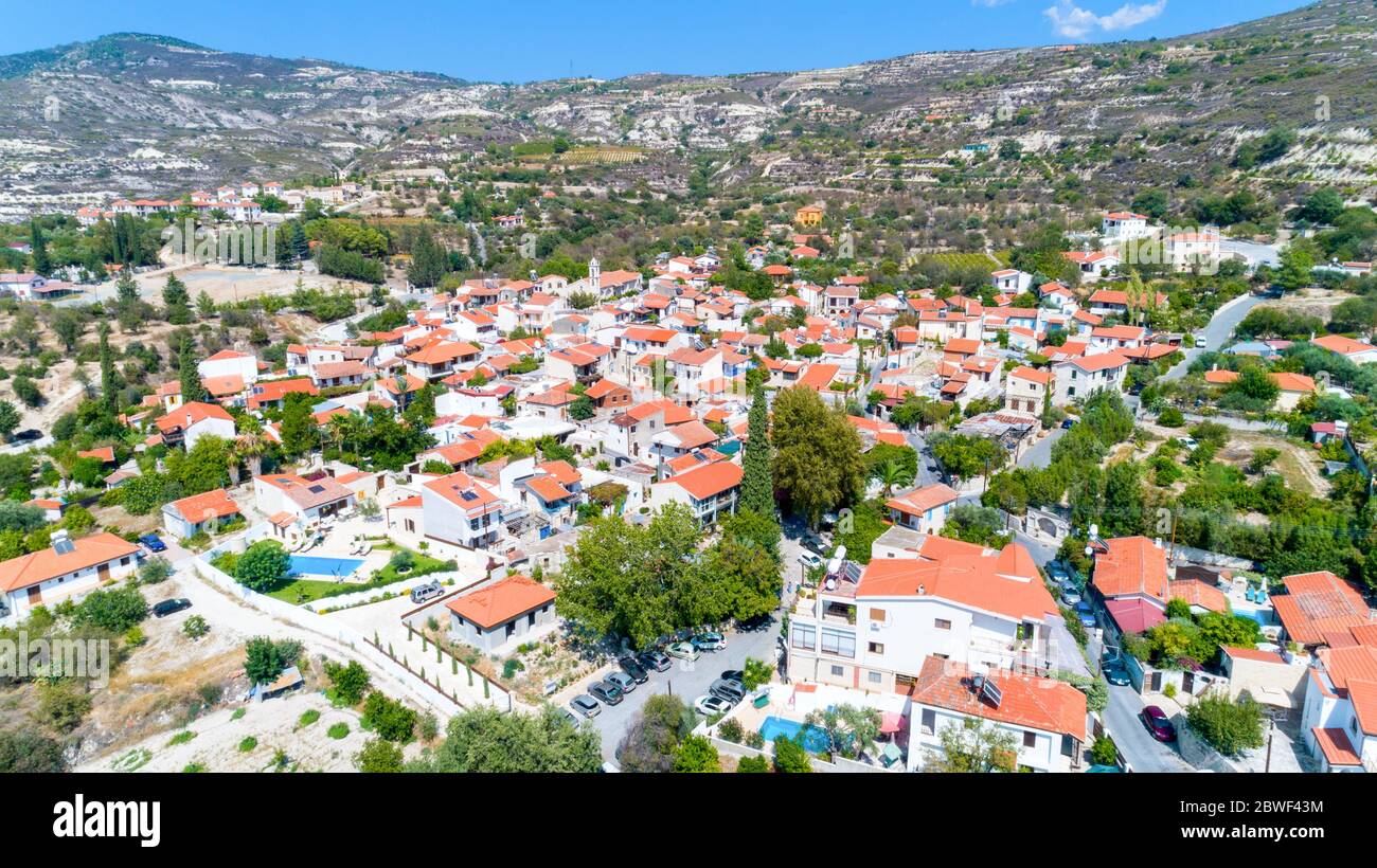 Aerial view lania village hi-res stock photography and images - Alamy