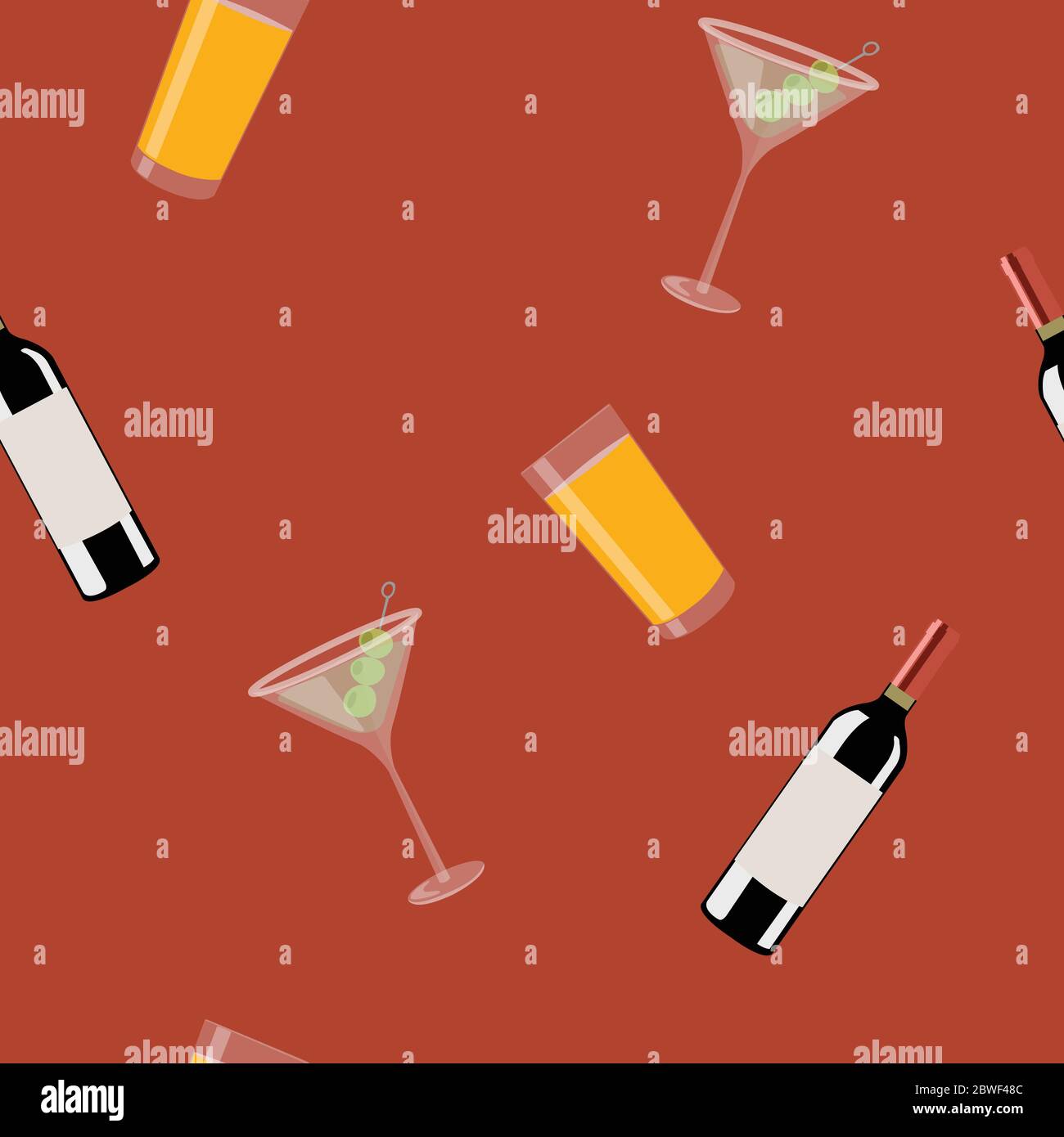 Vector Bar Themed Seamless Pattern Background - Vector Stock Vector ...
