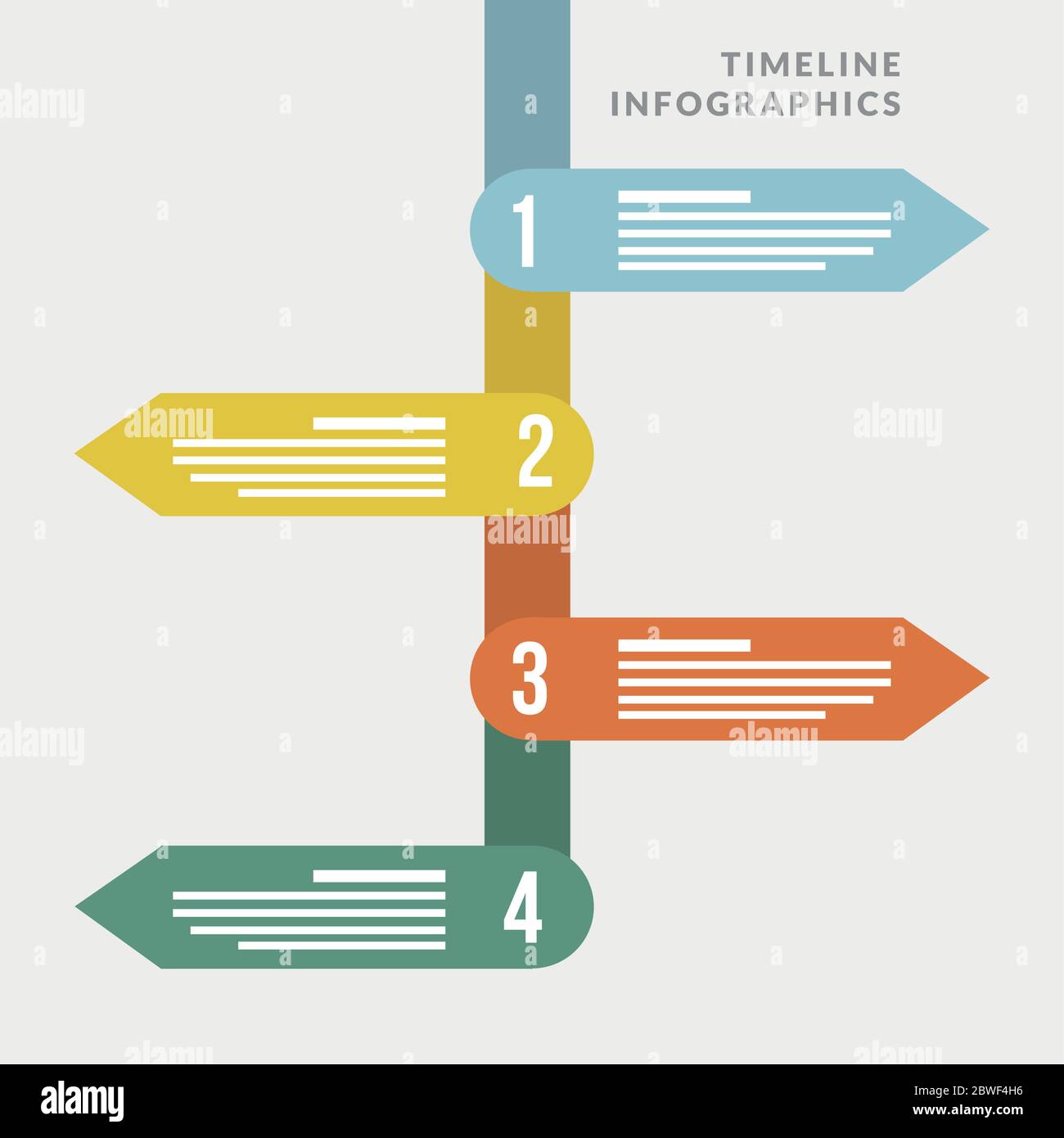 Timeline infographics numbers labels vector design Stock Vector Image ...