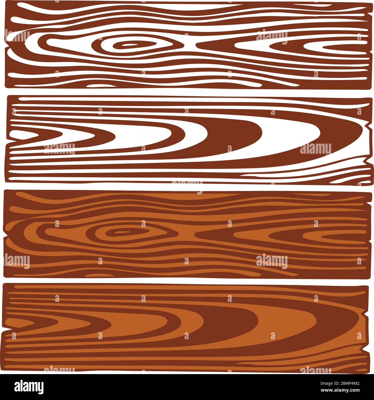 Wooden planks vector illustrations set. Wooden board sketch drawings ...