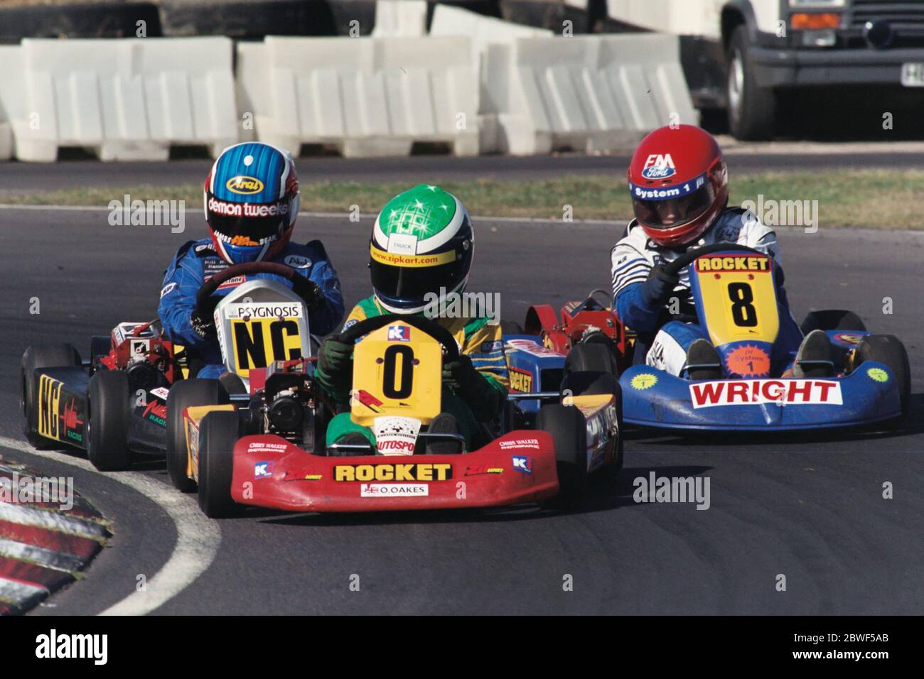 Former Alpine F1 team principal Oliver Oakes during his kart career ...