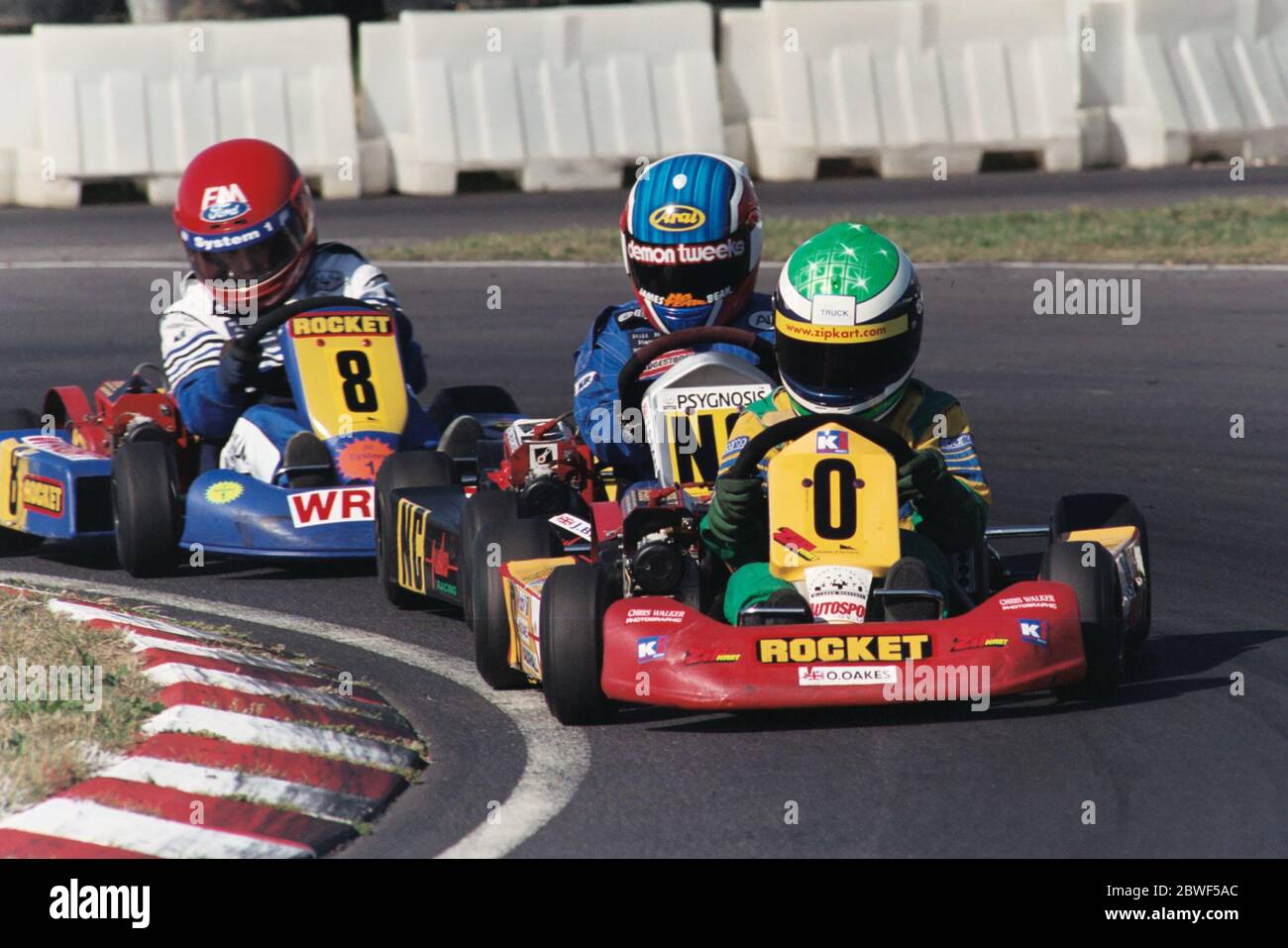 Former Alpine F1 team principal Oliver Oakes during his kart career ...
