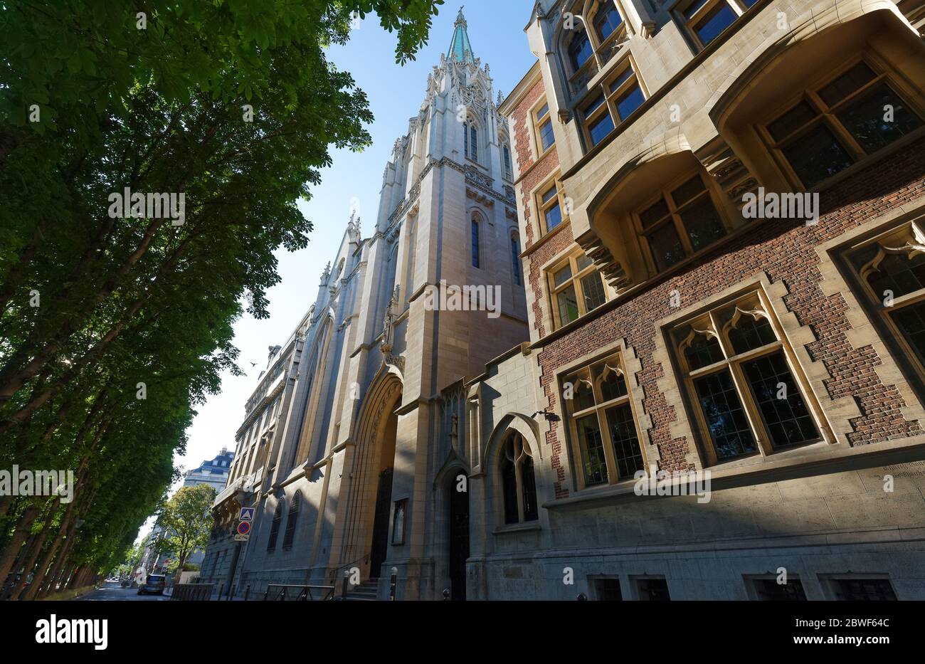 The American Protestant church , Paris,Quay d'Orsay, France Stock Photo ...