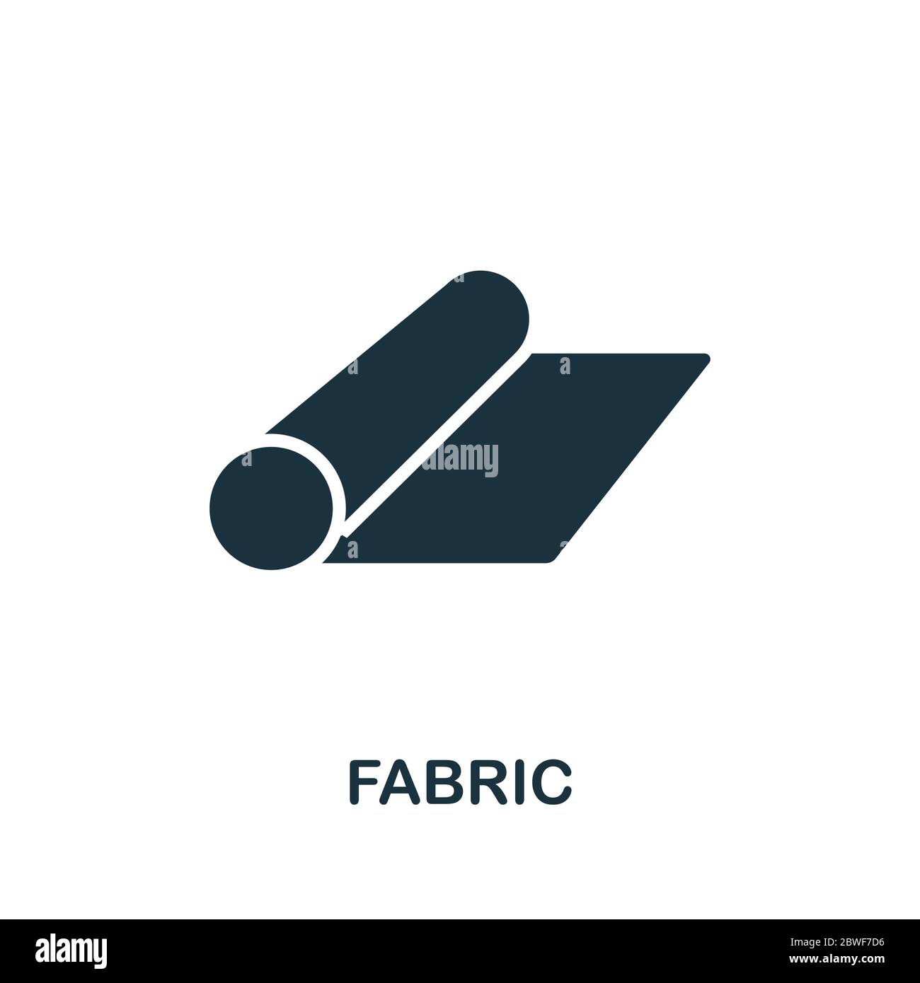 Fabric icon. Simple illustration from sewing equipment collection ...