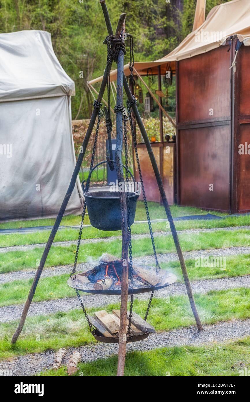 Medieval fireplace hi-res stock photography and images - Alamy