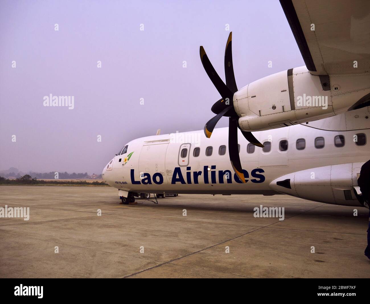The airplane of Lao Airlines in Luang Prabang, Laos Stock Photo - Alamy