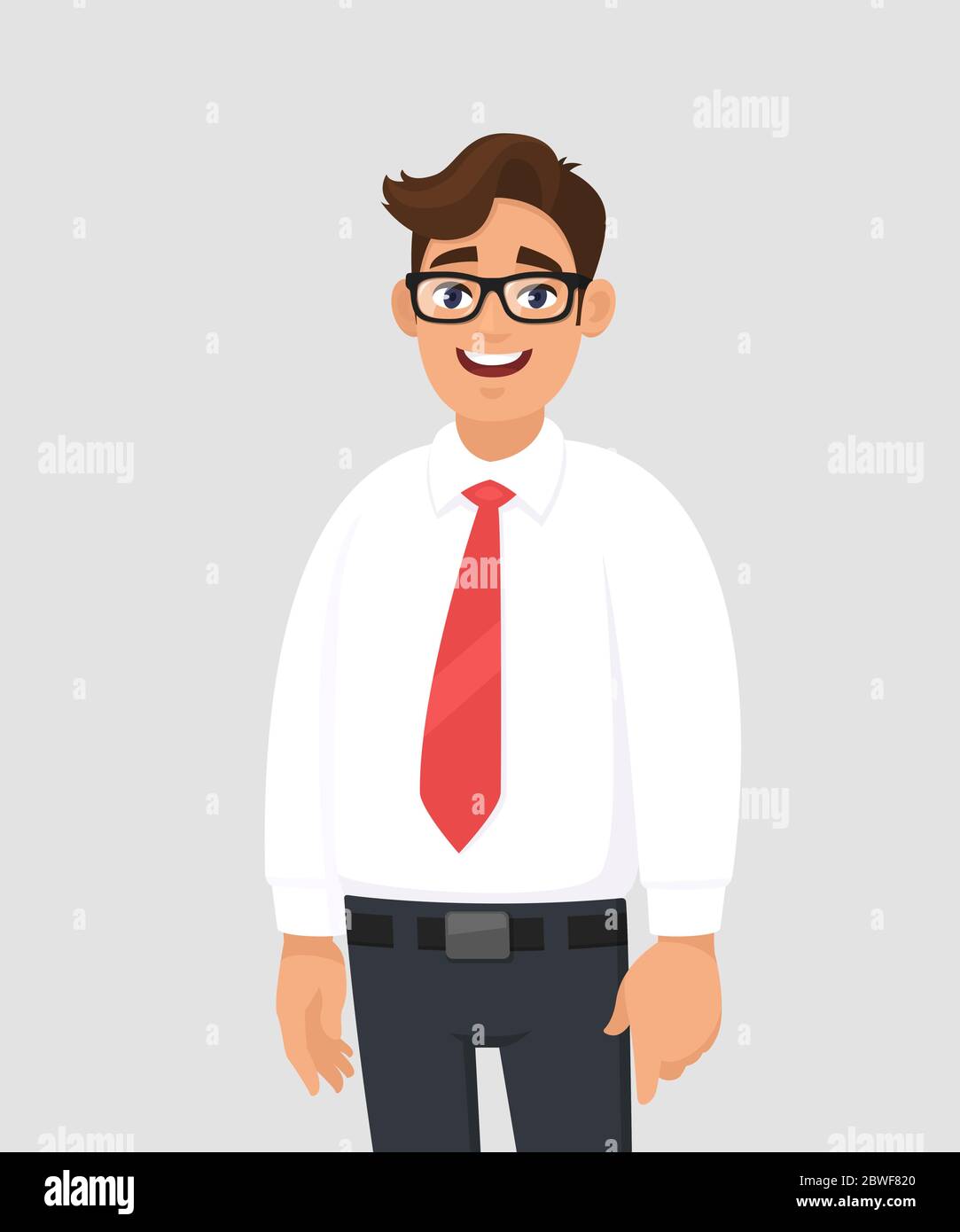 Person in grey shirt Stock Vector Images - Alamy
